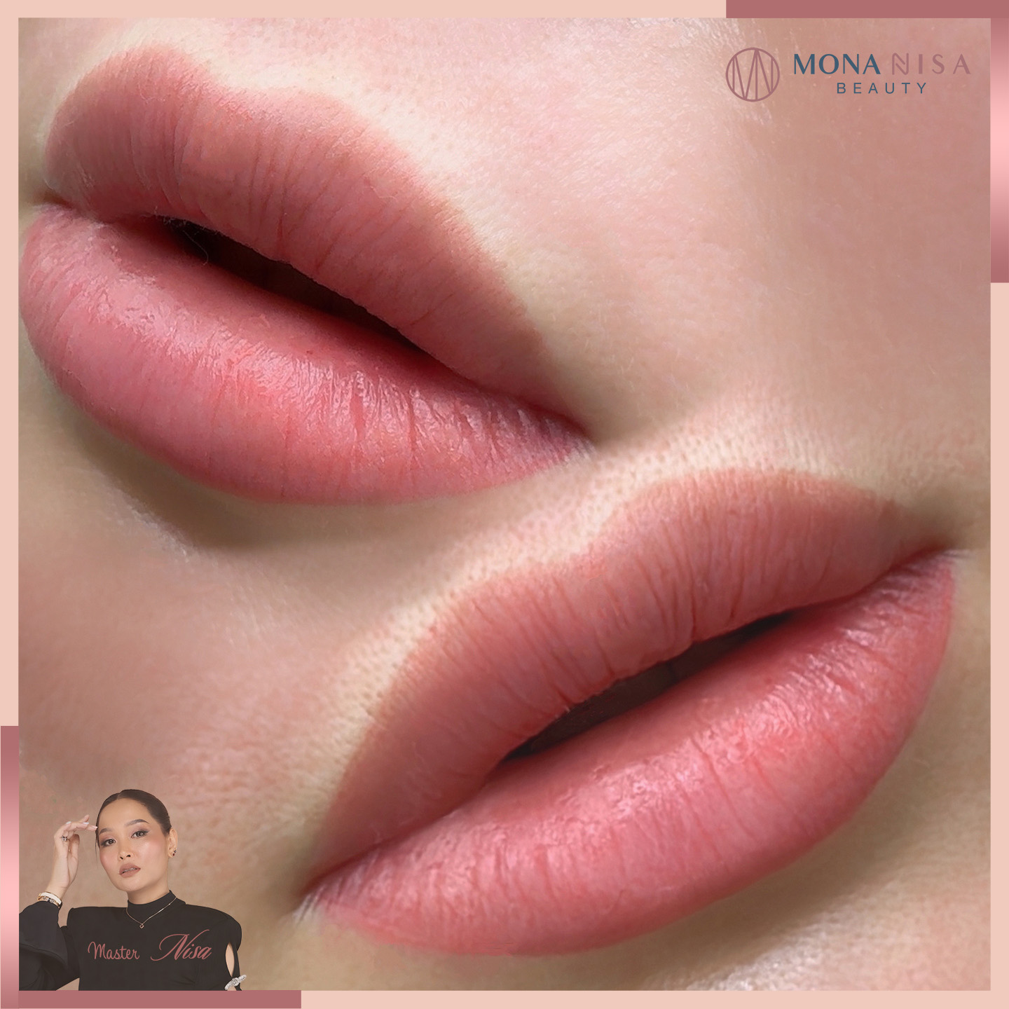 Beautiful lip color tattoo • MonaNisa Beauty